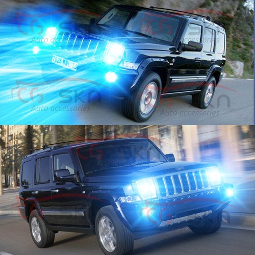 For Jeep Commander 2006-2010 6x 8000K LED Headlight Hi/Lo + Fog Light ...