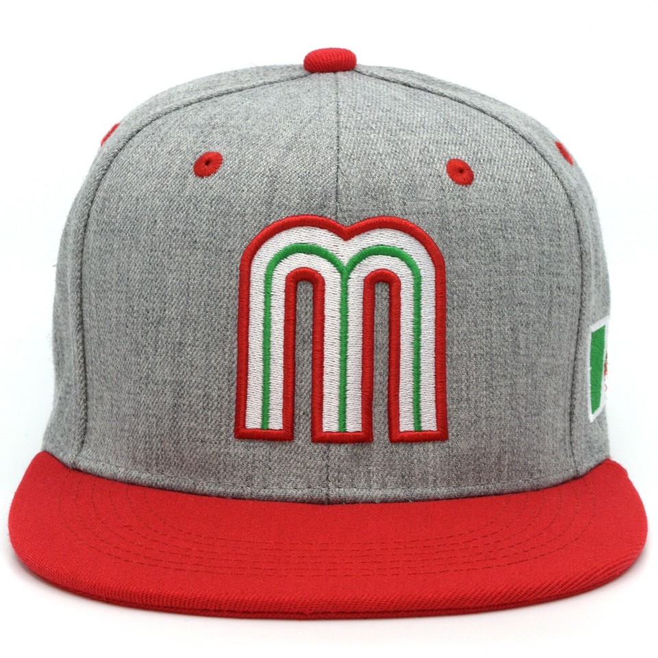 Mexico Snapback Hat Flag 3D M Embroidery Mexico Baseball Acrylic Cap ...