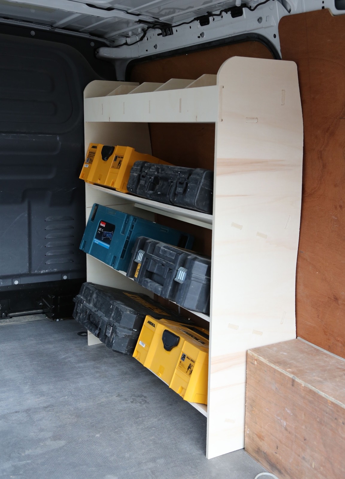 Mercedes Vito LWB Toolbox Van Racking Shelving Organiser OS Front | eBay