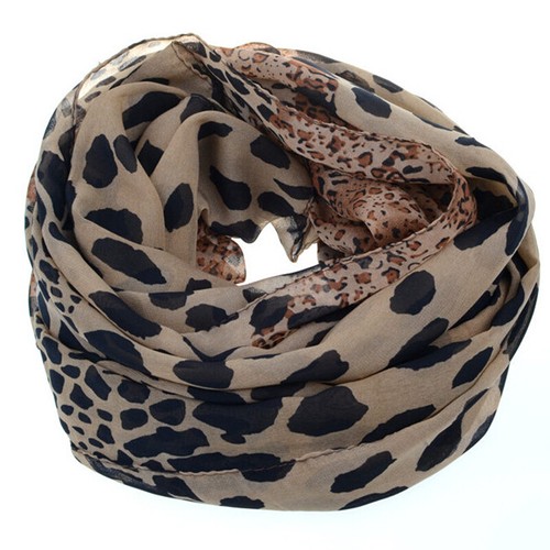 Leopard Coffee Colored Autumn And Winter Women's Versatile Foreign ...