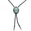 Western Cowboy Bolo Tie Black Stone Obsidian Rodeo Dance Necktie ...