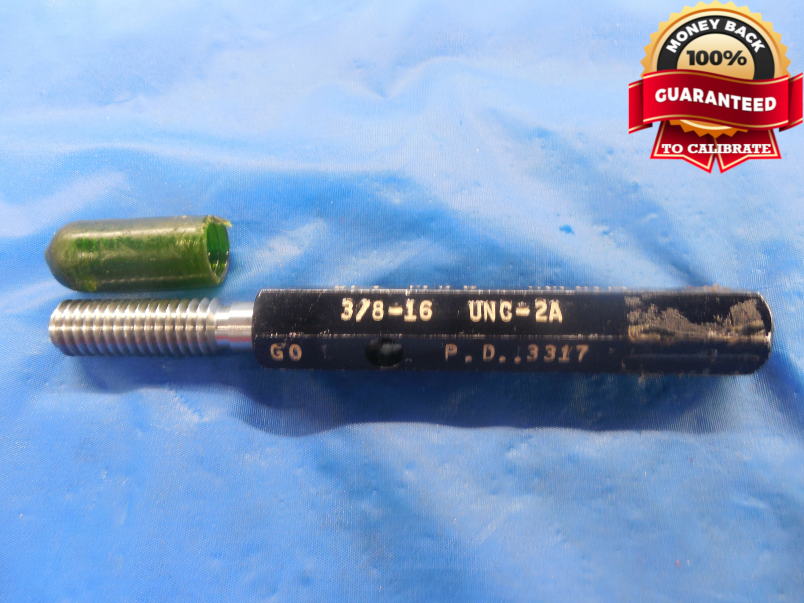 3/8 16 UNC 2A SPECIAL SET THREAD PLUG GAGE .375 GO ONLY P.D. = .3317 NC ...