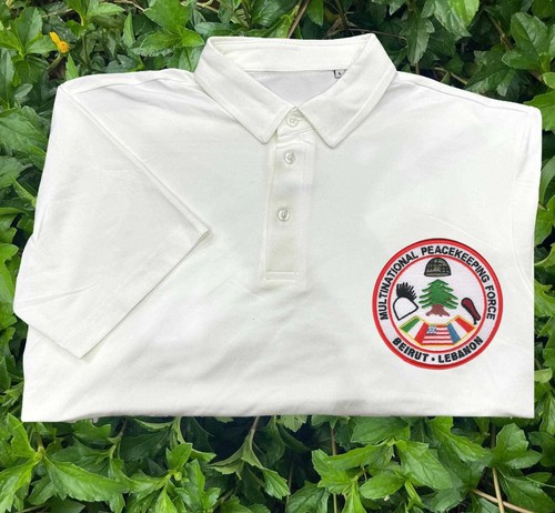 Multinational peacekeeping force beirut lebanon embroidered patch polo ...