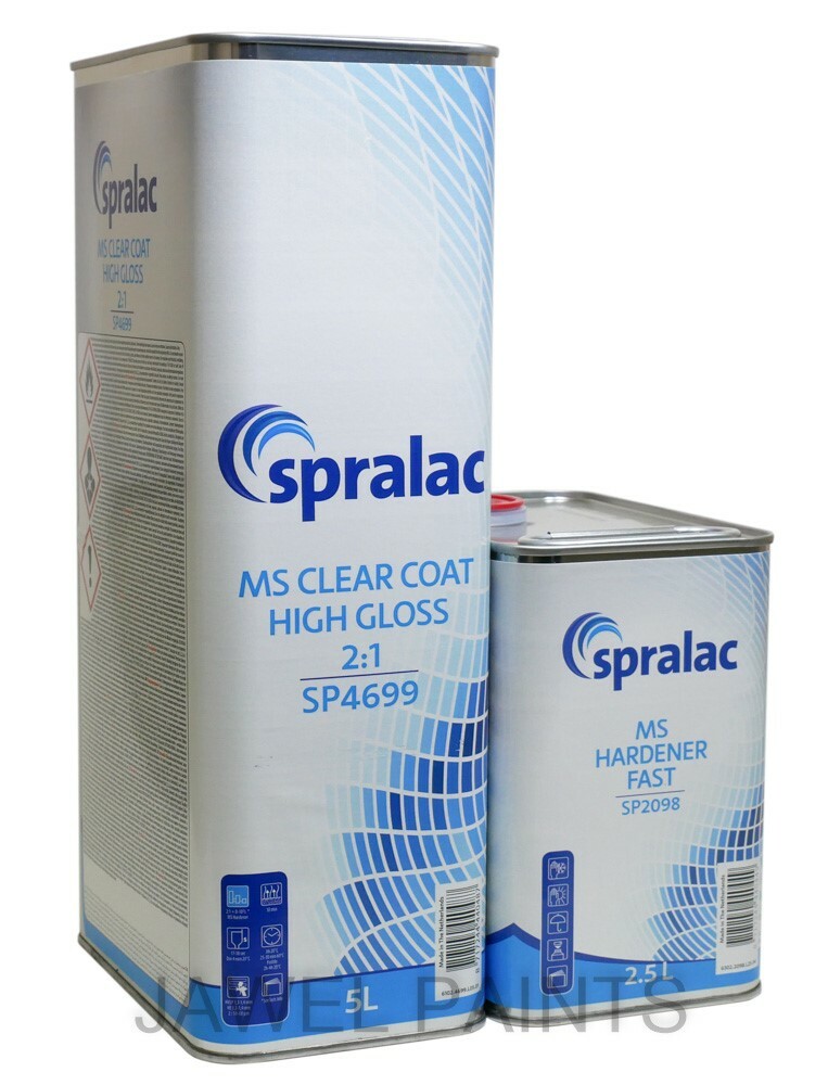 Spralac 2K Clear High Gloss Lacquer 7.5Litre Kit PETROL & SCRATCH ...