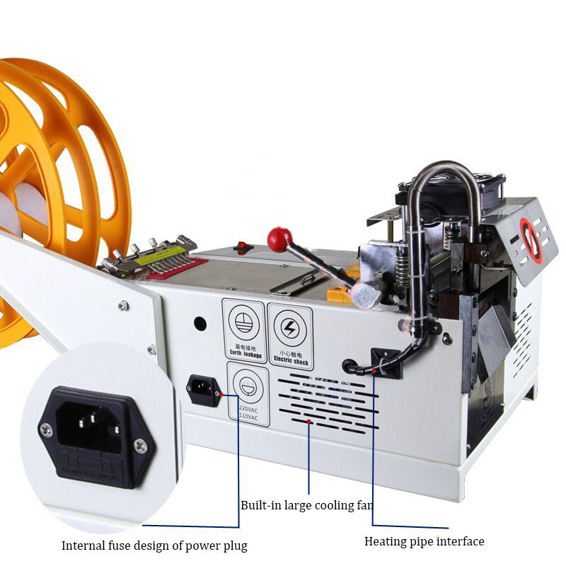 Automatic Computerized Tape Cutting Machine Magic Sticker Zipper Cutter ...