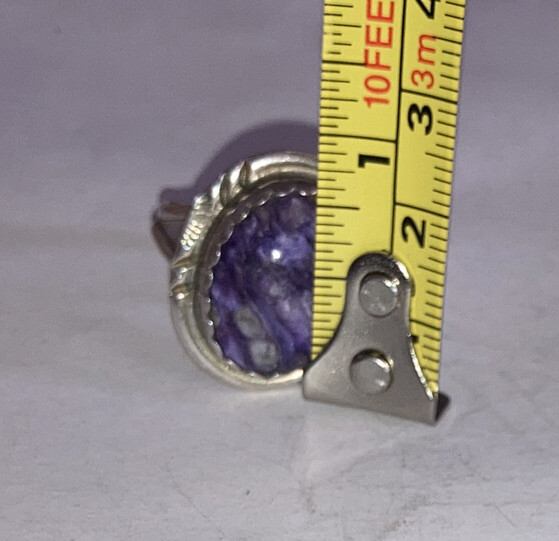 Vintage Nice Navajo Cynthia Begay CB Sterling Silver Charoite Ring Size ...