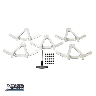 KMC XD Series XD827 Wheel Split Spoke Insert 22X10 White 5 Pcs 827SS220 ...