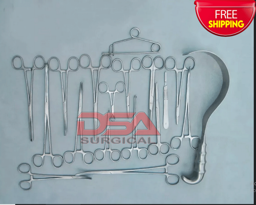 Hysterectomy Surgical General Surgery instruments Set Of 18 Pcs High ...