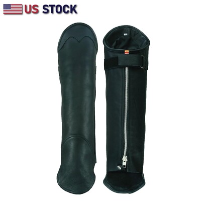 Highway Leather Gaiter Chap - Short Legging Chap Knee high legs ...