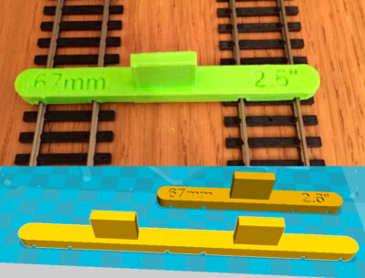 4x Model railway parallel track tool HO/OO gauge 4 pack | eBay