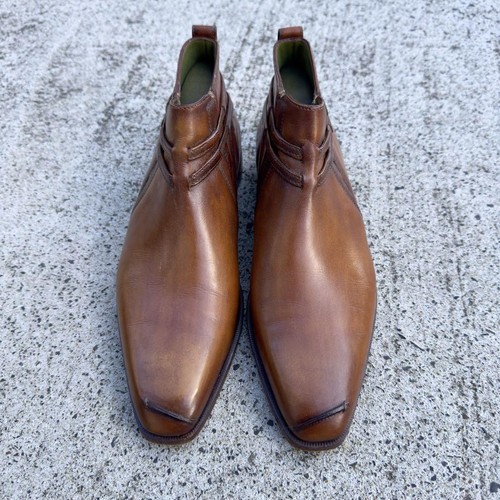 Early Berluti Scars Calligraphy Scritto Leather Side Gore Boots #PG6V3Y ...