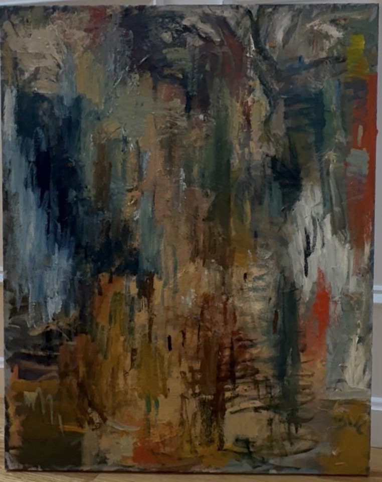 Abstract Oil Painting Cloud Landscape Large Expressionism 30x24 Canvas ...