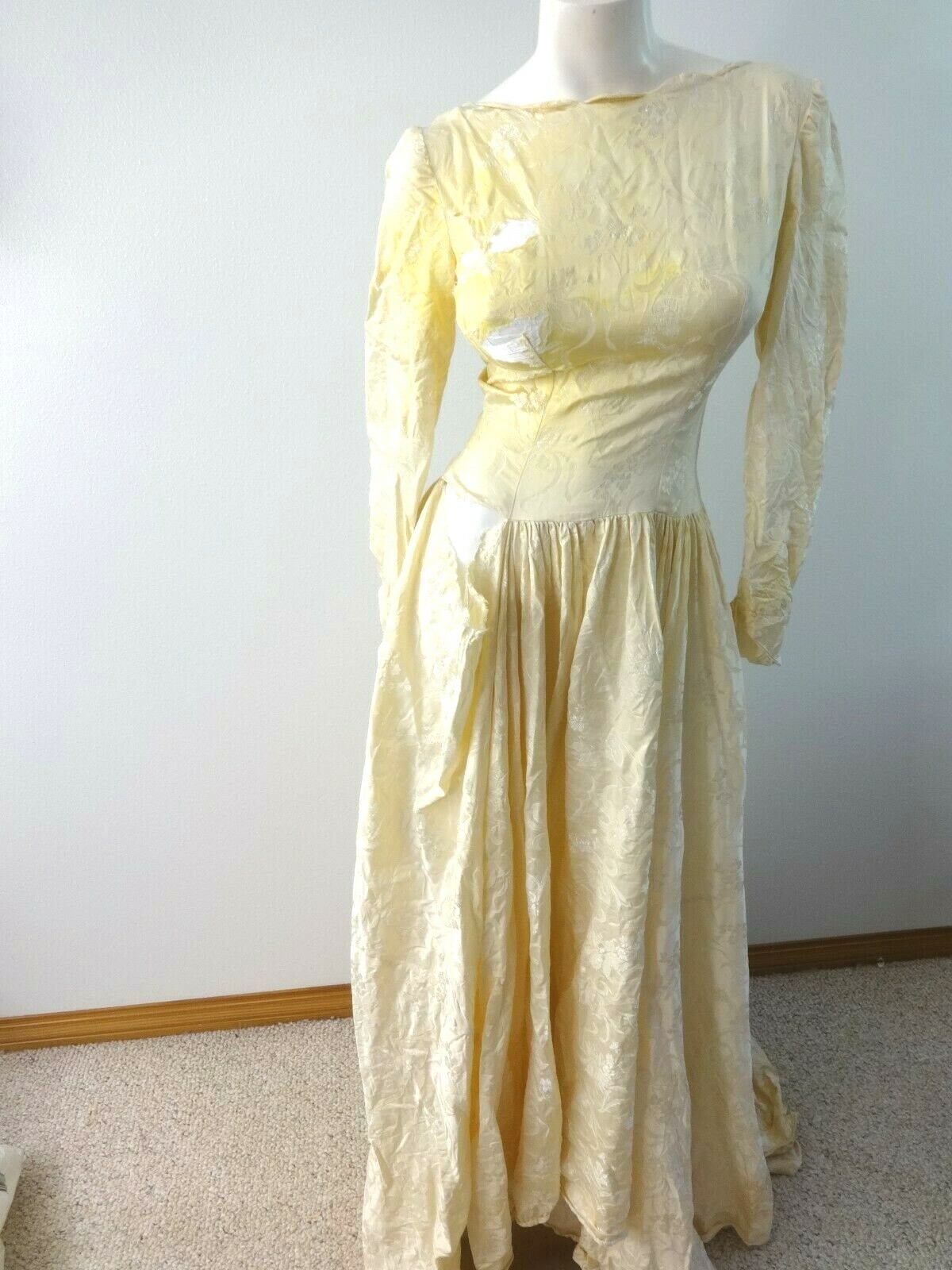 ZOMBIE WEDDING DRESS, VINTAGE SHREDDED TOP AND TORN SKIRT SIZE XS GREAT ...