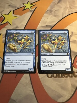 MTG Cloud of Faeries Dominaria Remastered Regular #043 Common X2! | eBay