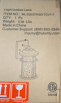 Intertek Outdoor Wall Mounted Lamp Light Black | eBay