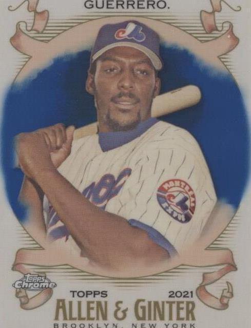 2021 Topps Allen & Ginter Chrome - Vladimir Guerrero #69 Blue Refractor ...