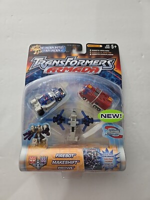 Transformers Hasbro (2002) Armada Makeshift Prowl Firebot Mini-Con 3 ...