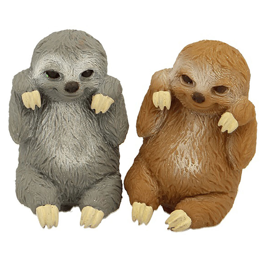 Fumfings Novelty Cute Beanie Sloth 8cm Stretch Hand Animal Toys ...