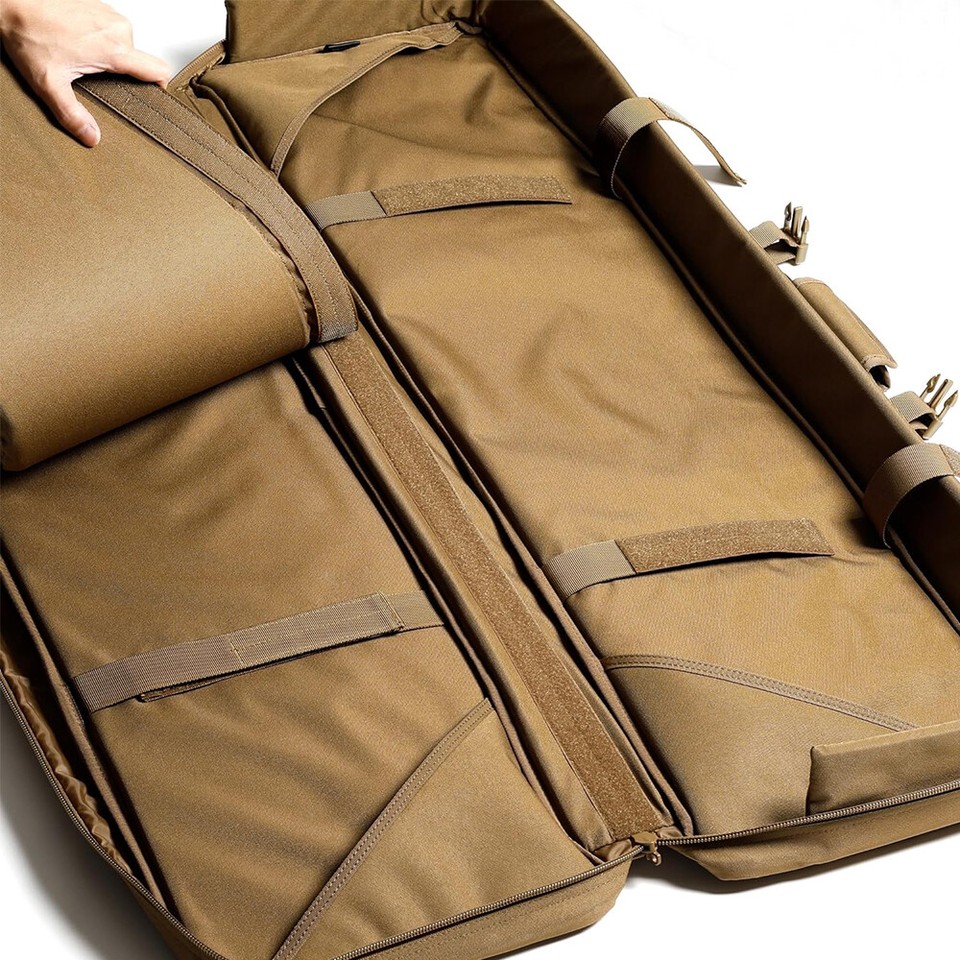 Rifle Case 47" Tactical Long Double Rifle Backpack Gun Bag for Hunting ...