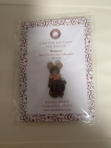 Charlie Bears Pin Badge Romano Le 296 Of 300 | eBay