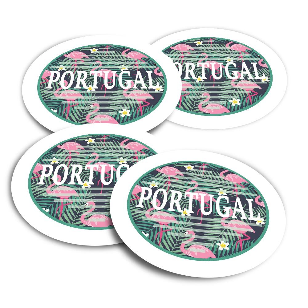 4x Vinyl Stickers Portugal Tropical Flamingos Exotic Travel #58948 | eBay