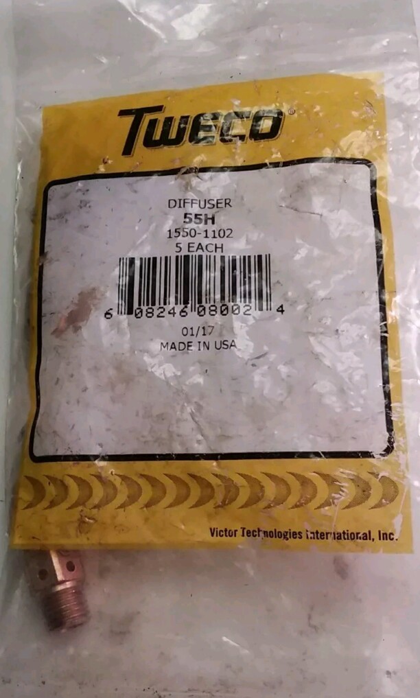 SET LOT (5) TWECO GAS DIFFUSER 1550-1102 55H WELDING WELDERS FREE SHIP ...