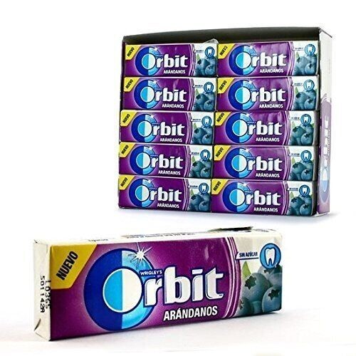 ORBIT/EXTRA CHEWING GUM SUGAR BLUEBERRY FLAVOUR 14g each Pack of 30 ...