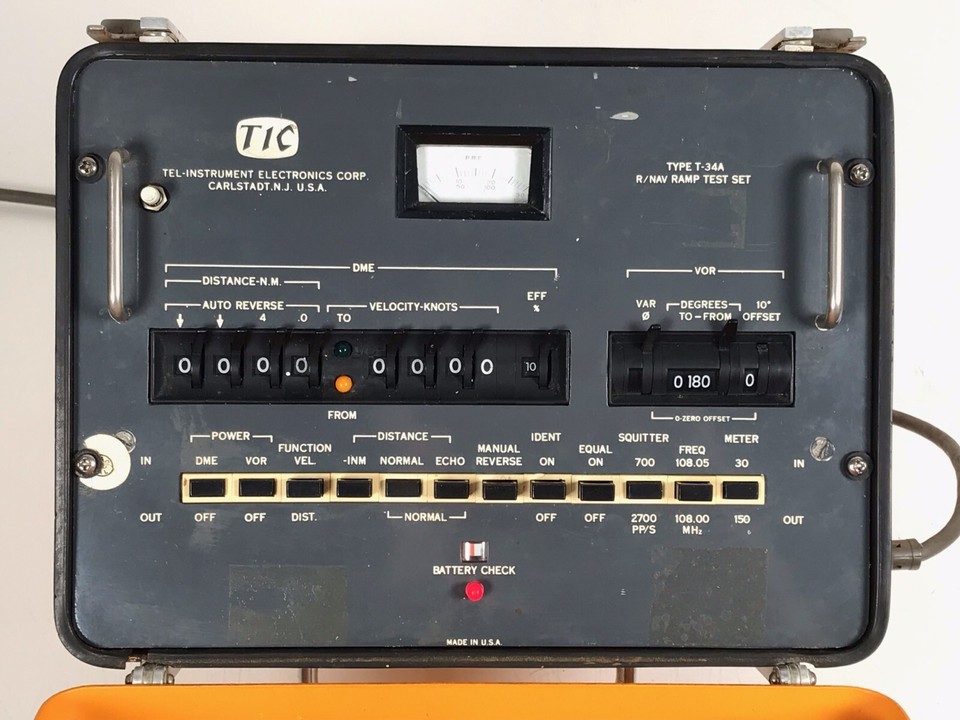 Tel-Instrument Electronics Corp. T-34A R/Nav Ramp Test Set | eBay