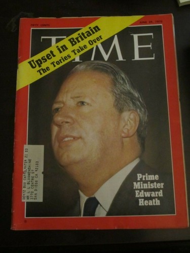 Time Magazine June 1970 Prime Minister Edward Heath Upset in Britain (G ...