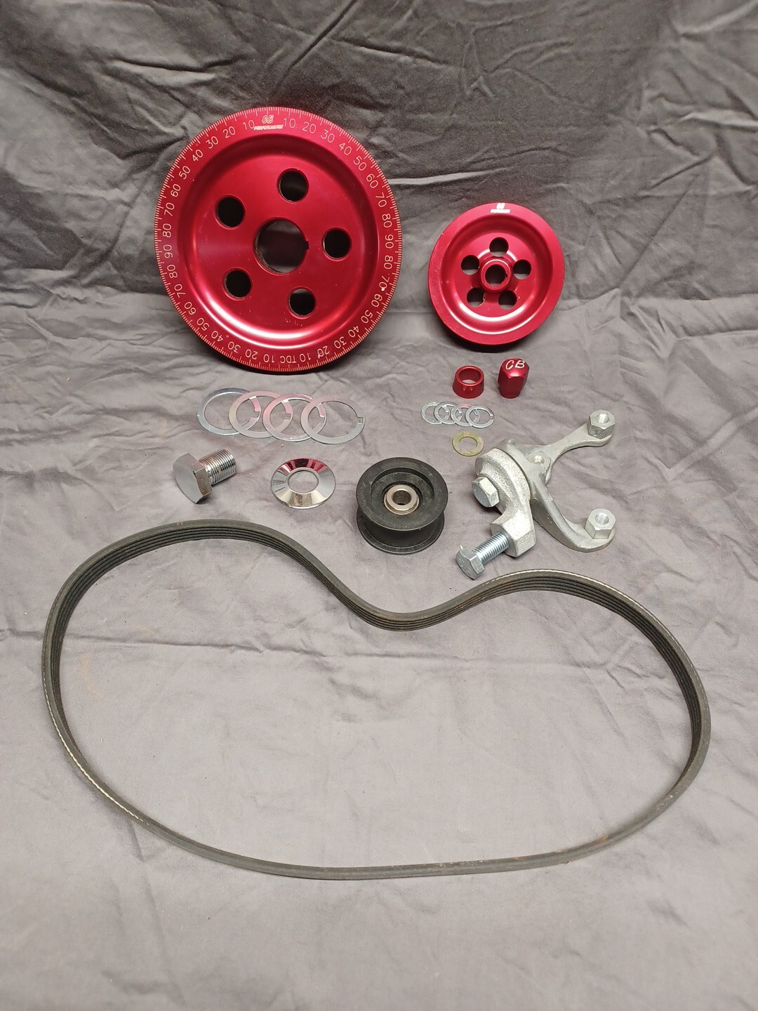 VW Beetle Bus CB Performance Clear Serpentine Belt Pulley System CB1888 ...