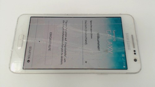 Samsung Galaxy A3 SM-A300FU (White 16GB) Deutsche Telekom CRACKED GLAS ...