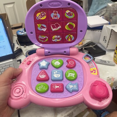 Vtech Baby's Learning Laptop Toy PINK 6-36 Months Educational• Music ...