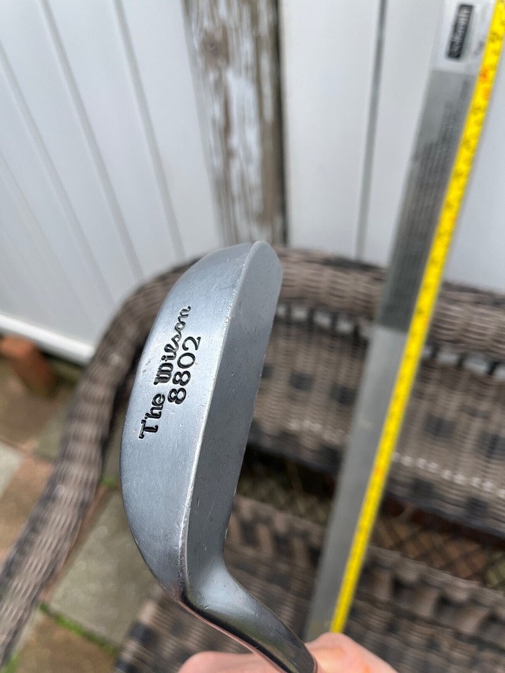 wilson 8802 putter head speed label leather grip | eBay