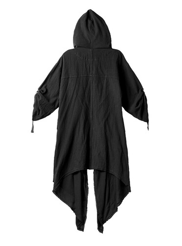 Darkness Style Mens Hooded Thin Cape Cloak Overcoat Outwear Robe Gown ...