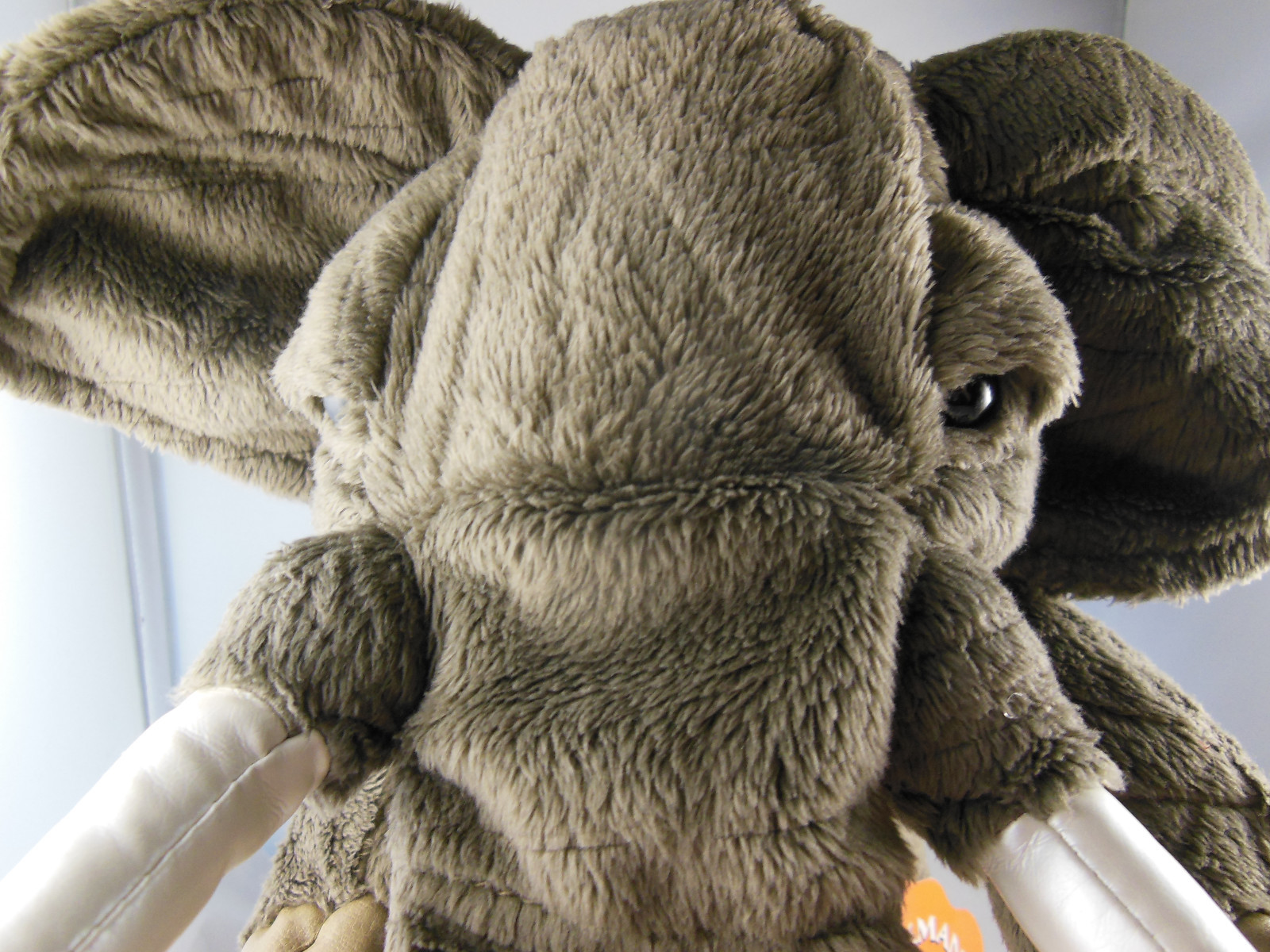 Elephant Puppet with Ring to Move Trunk Folkmanis 20" Mint With Creased ...