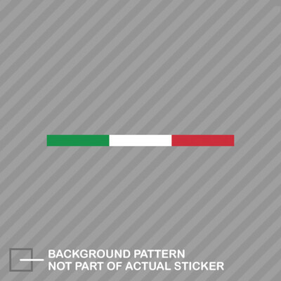 Thin Italian Flag Stripe Sticker Decal Vinyl italy flag colors stripe ...