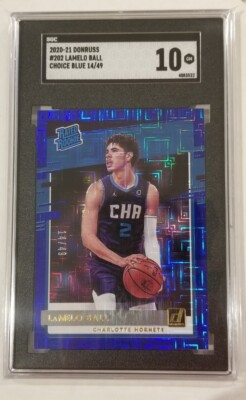 Lamelo Ball Choice Blue Mojo Rated Rookie RC 14/49 SGC 10 🔥 Charlotte ...