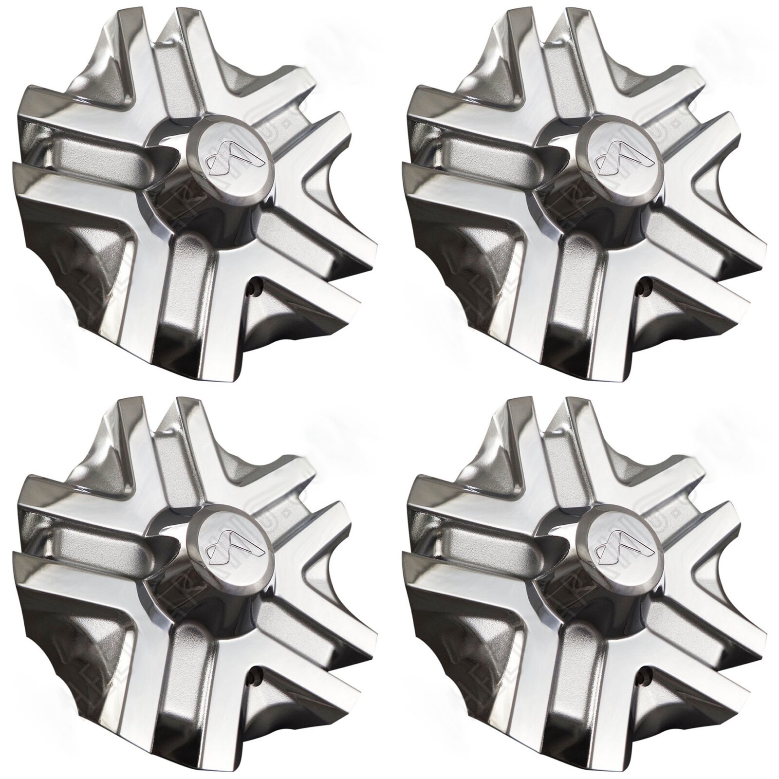 Alba Wheels Chrome Custom Wheel Cap Center Cap # 582L224 (4 CAPS) NEW ...