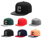 C Letter Embroidery Adjustable SnapBack USA Flag Baseball Cap Cali Rap ...
