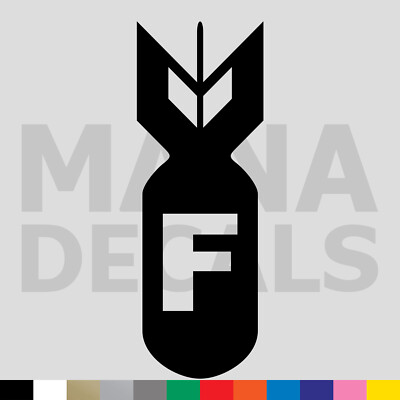 F Bomb Vinyl Die Cut Decal Sticker | eBay