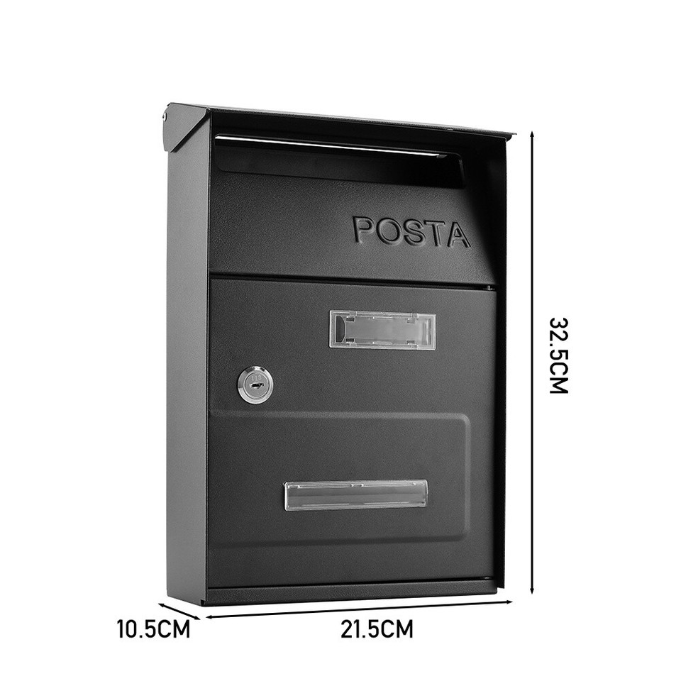 Galvanized Steel Lockable Parcel Delivery Secure Dropbox Outdoor Letter ...