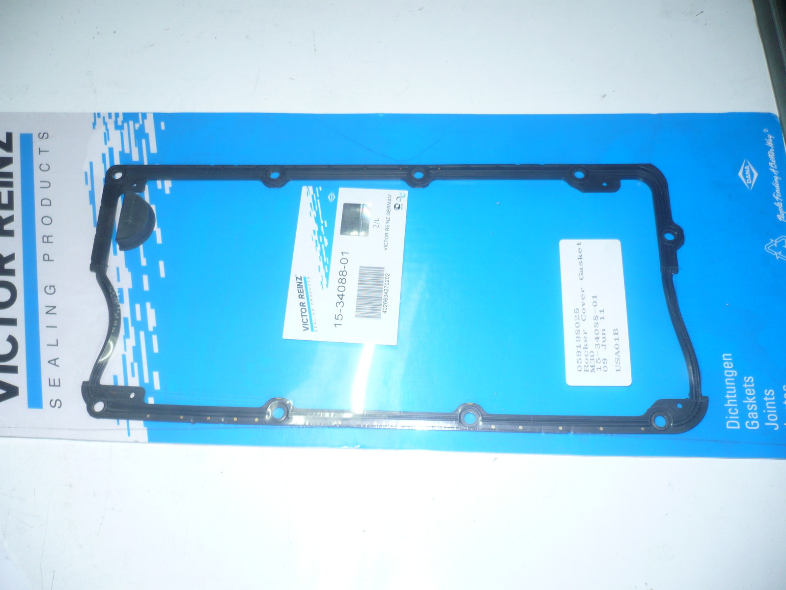 VW PASSAT 97-05 A4 98-08 A6 98-05 CAM COVER GASKET 2.5 LTR V6 DIESEL ...