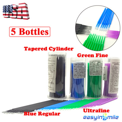 500Pcs Dental Microbrush Disposable Applicators Tips Micro Brush Dental ...