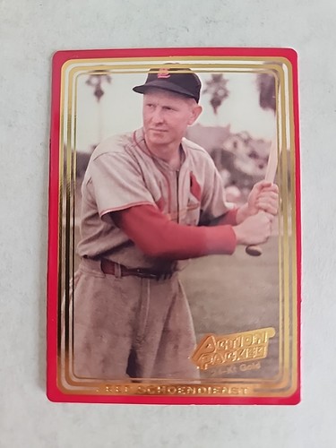 1993 Action Packed Baseball 24kt Gold Card Red Schoendienst | eBay