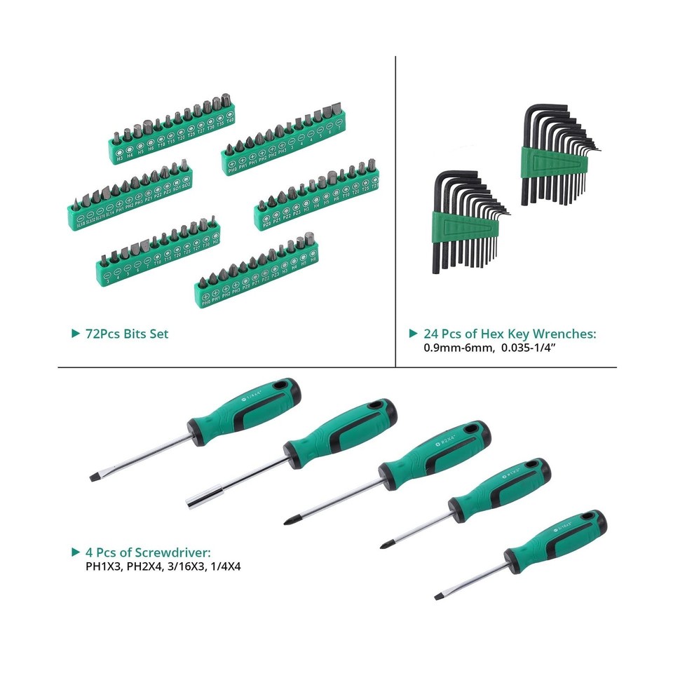 Towallmark 213 Piece Mechanic Tool Set and Socket Wrench Set, SAE and ...