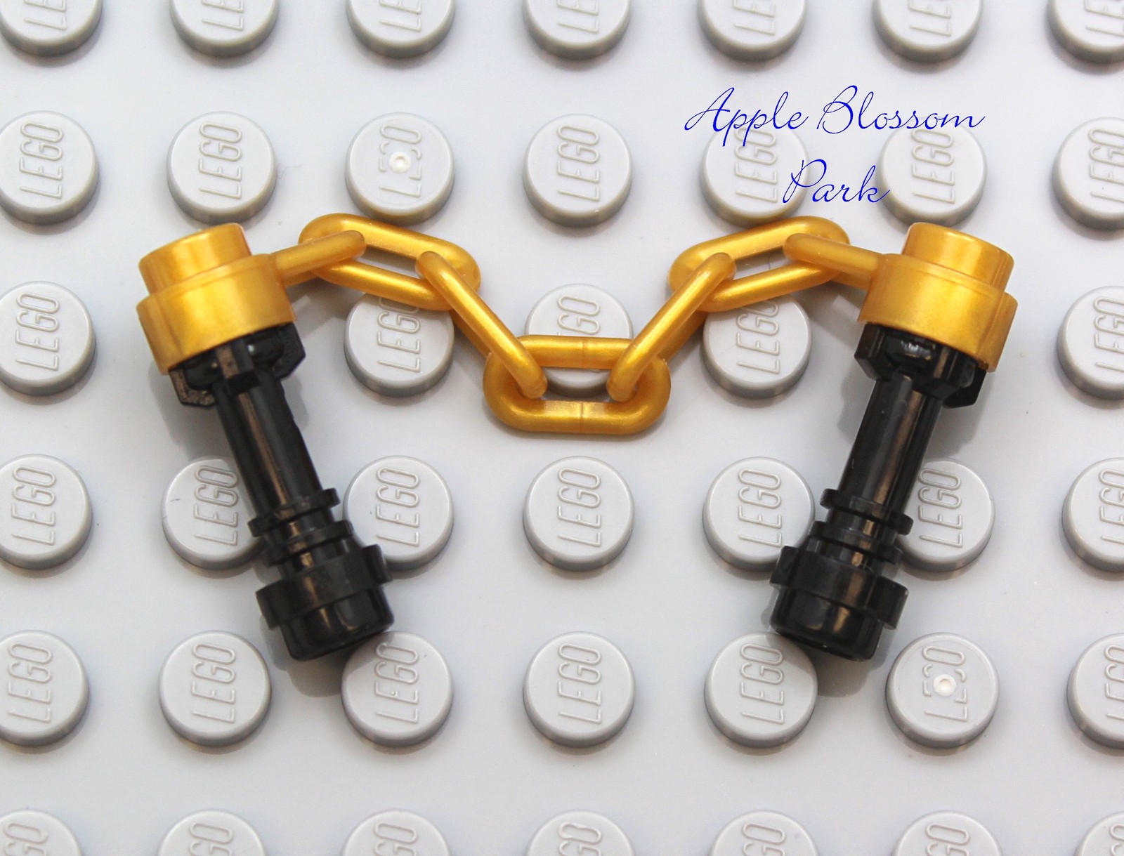 NEW Lego Ninjago Ninja GOLD & BLACK NUNCHUCKS Minifig/Minifigure Weapon ...