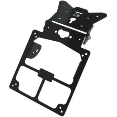 Number Plate Universal Adjustable Motorcycle ONE IN Aluminum-Black COD ...