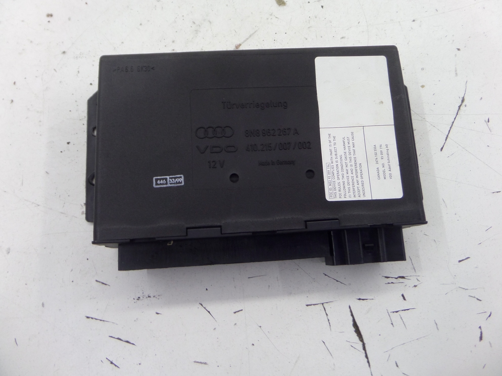 Audi TT Coupe CCM Comfort Control Module MK1 00-06 OEM 8N8 962 267 A ...