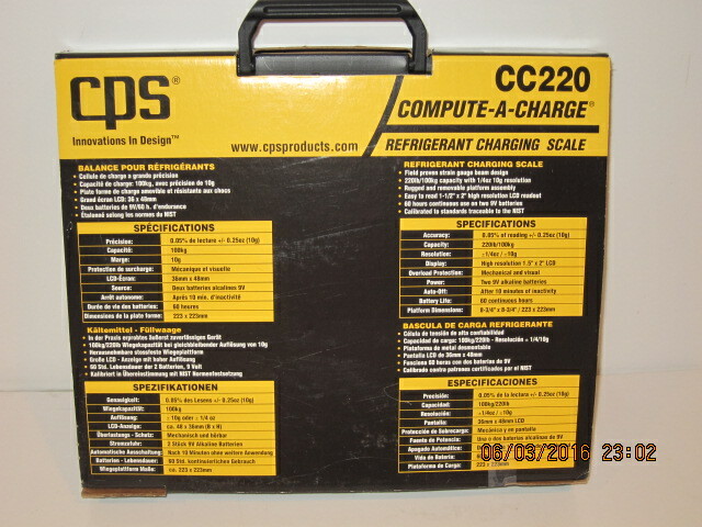 CPS CC220 Refrigerant Charging Scale for sale online | eBay