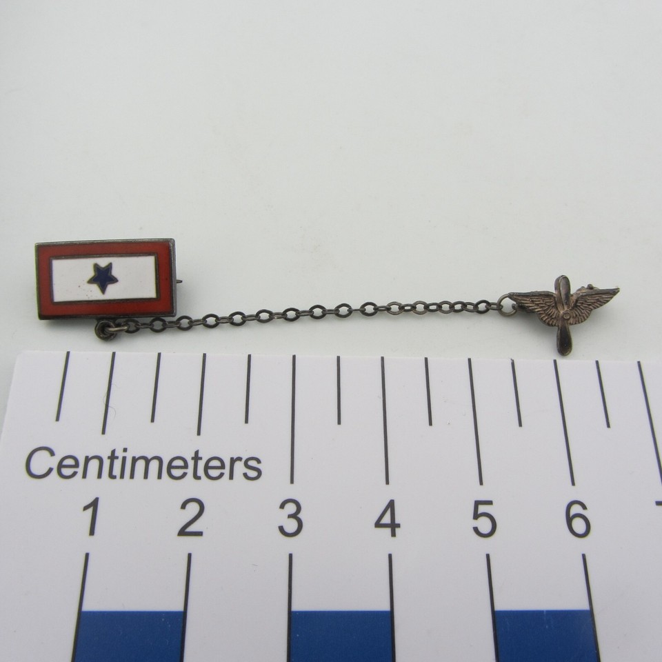 WWII Son in Army Air Corps Pin Sterling Silver Enamel | eBay